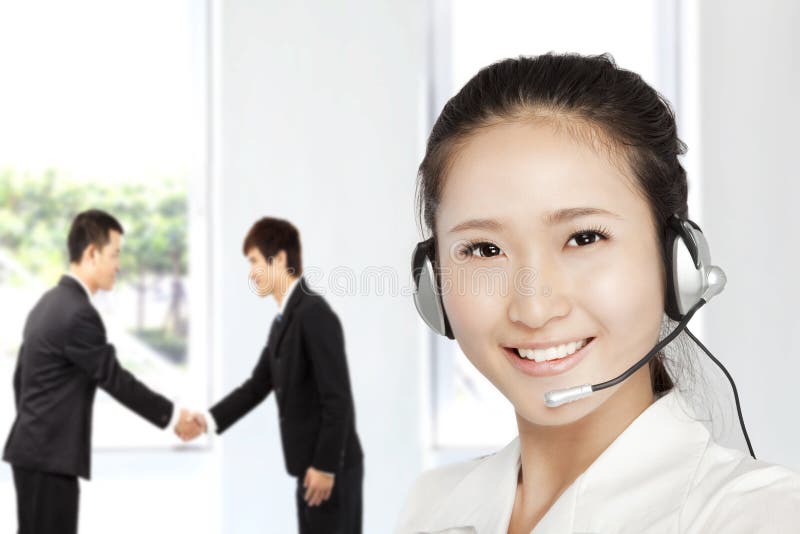 Customer Service Representative In Modern Office Stock Photo - Image of ...
