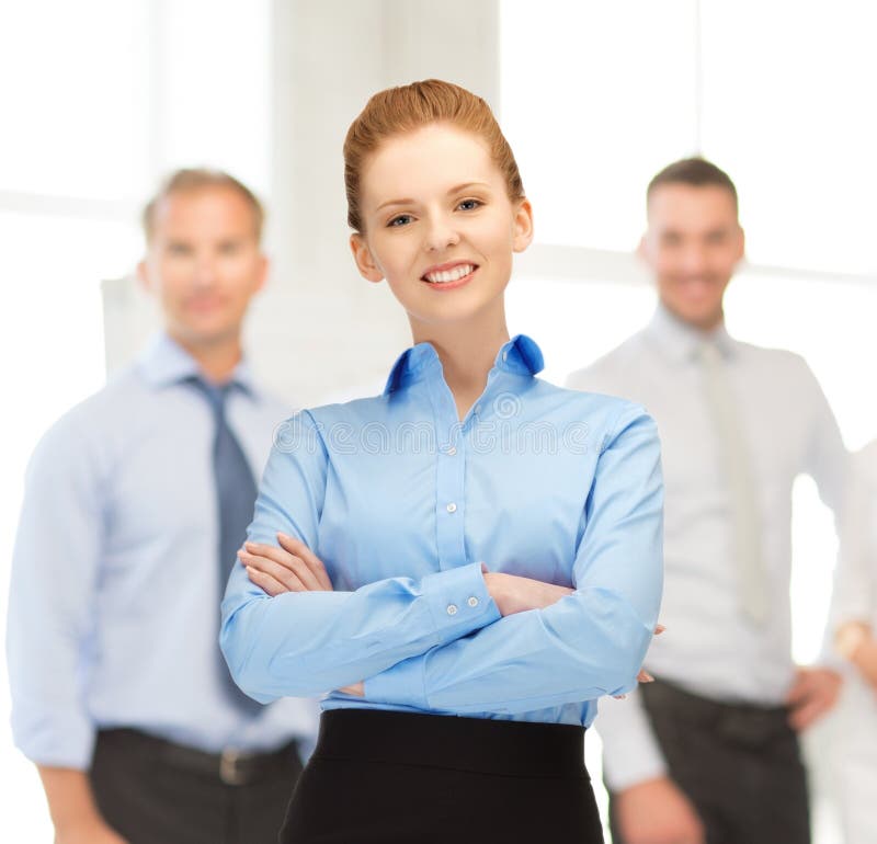 Young Powerful Looking Business Woman Stock Photo - Image of ...