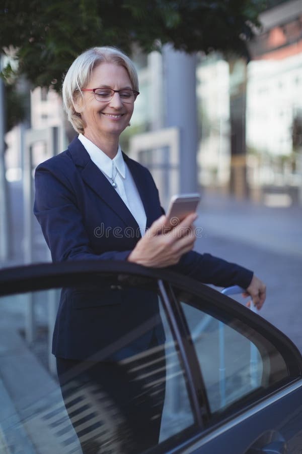Businesswoman Using Digital Tablet Stock Image - Image of computer ...