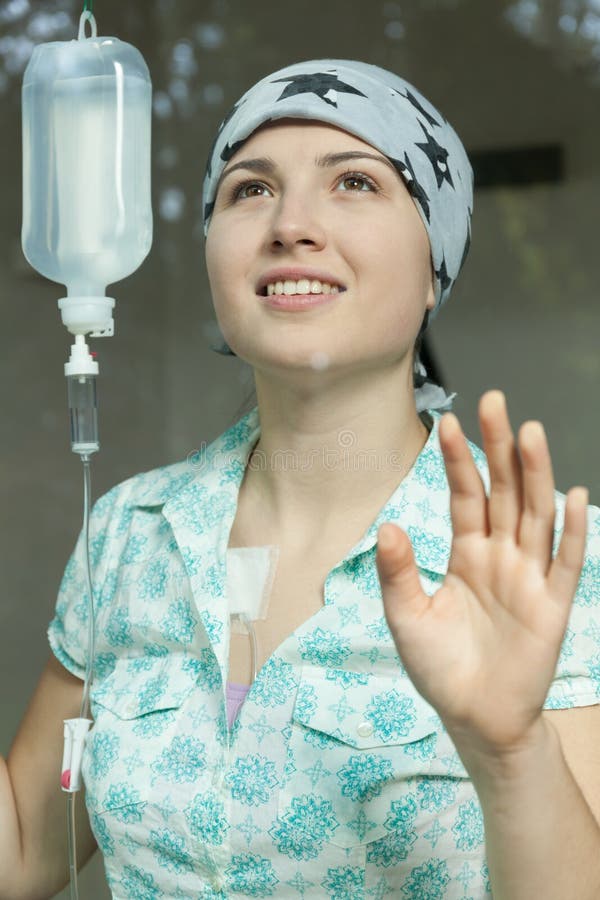 Smiling Cancer Girl Stock Image Image Of Illness Health 46661845