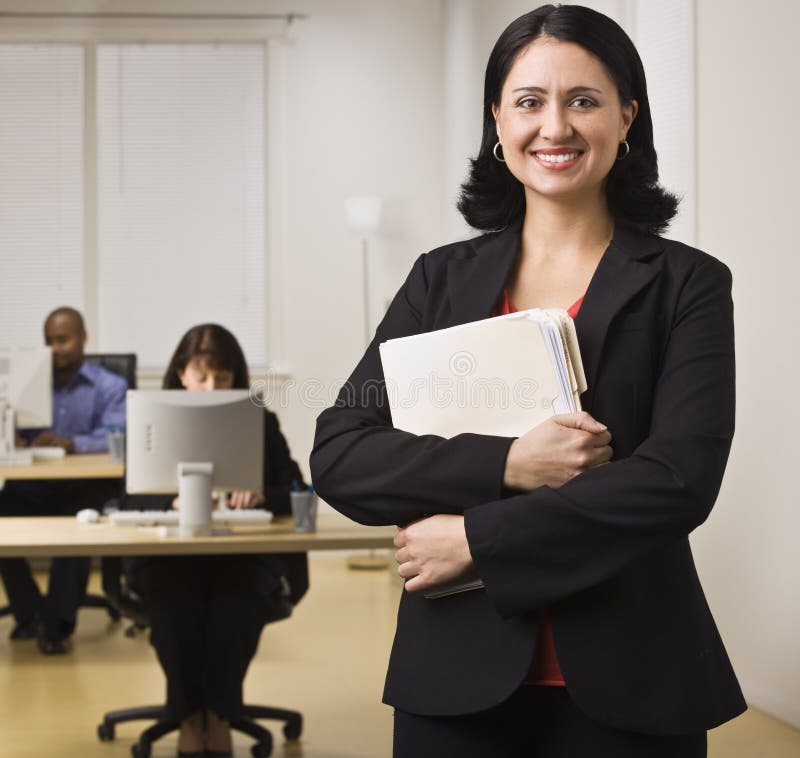 Smiling Career Woman stock photo. Image of adult, boss - 10092676