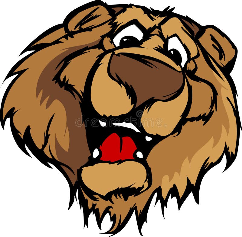 Smiling Cartoon Bear Mascot Graphic Stock Vector - Illustration of ...