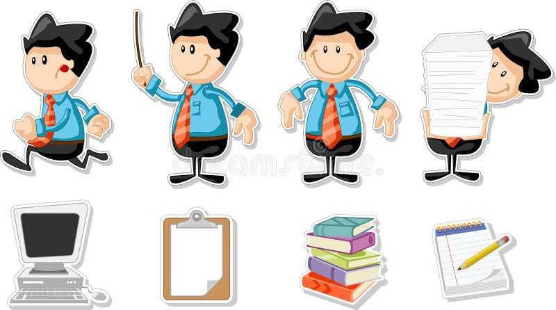 Smiling cartoon men stock vector. Illustration of avatar - 19807802