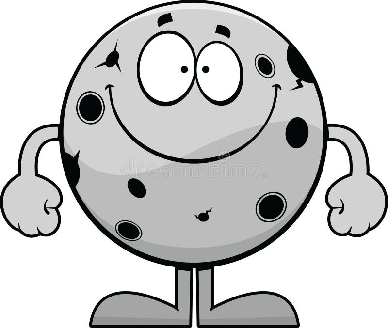 Smiling Cartoon Moon stock vector. Illustration of smiling - 40231302