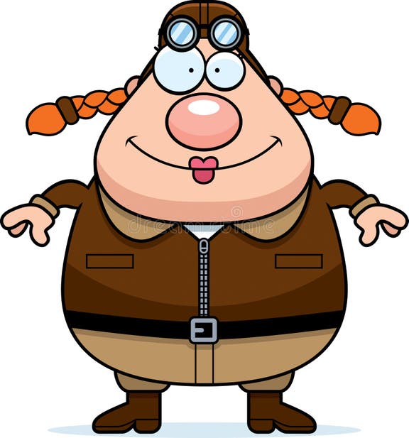 Smiling Cartoon Pilot stock vector. Illustration of bomber - 47448992