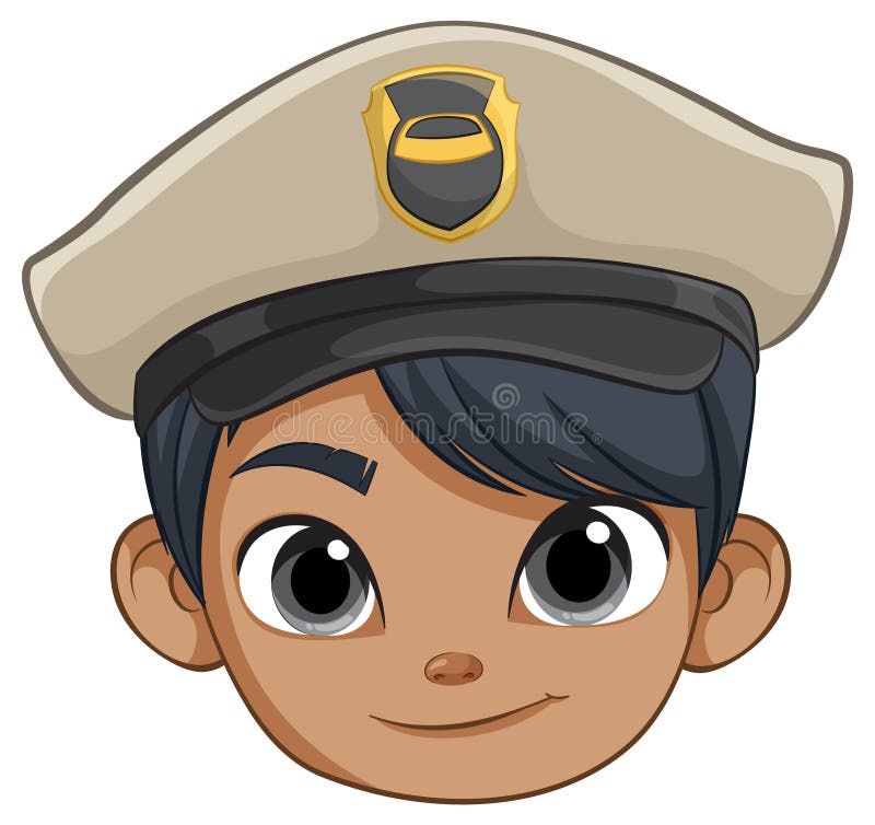 Smiling Cartoon Police Officer Stock Vector - Illustration of young ...