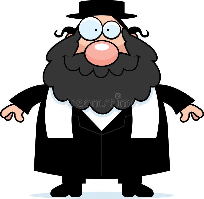 Smiling Cartoon Rabbi stock vector. Illustration of people - 47714839