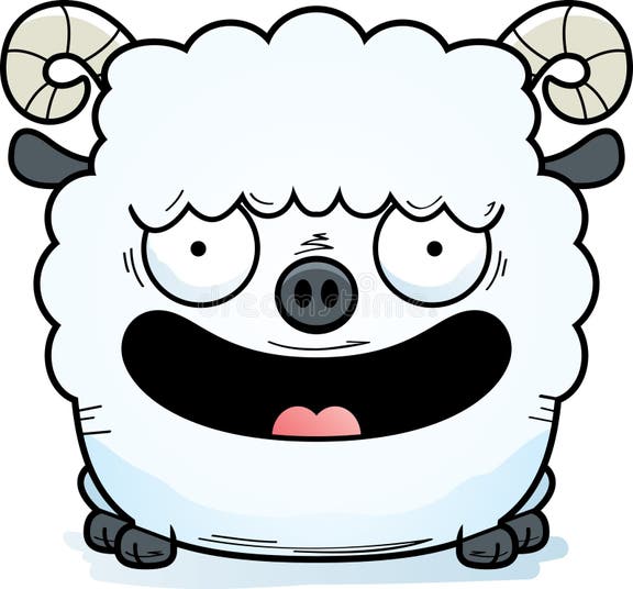 Smiling Cartoon Ram stock vector. Illustration of animal - 115759757