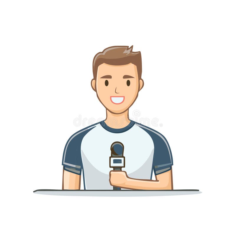 Cartoon Reporter Stock Illustrations – 6,978 Cartoon Reporter Stock ...