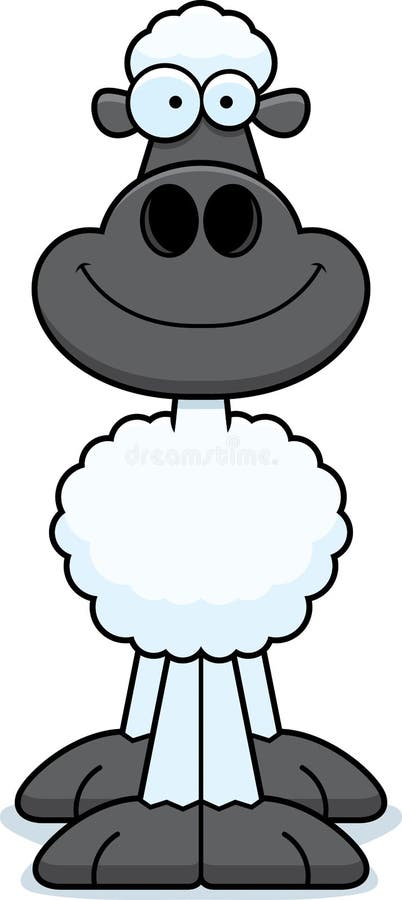 Sheep Smiling stock vector. Illustration of animal, sheep - 24478694