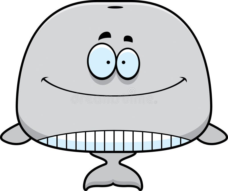 Happy Cartoon Whale stock vector. Illustration of whale - 47412608