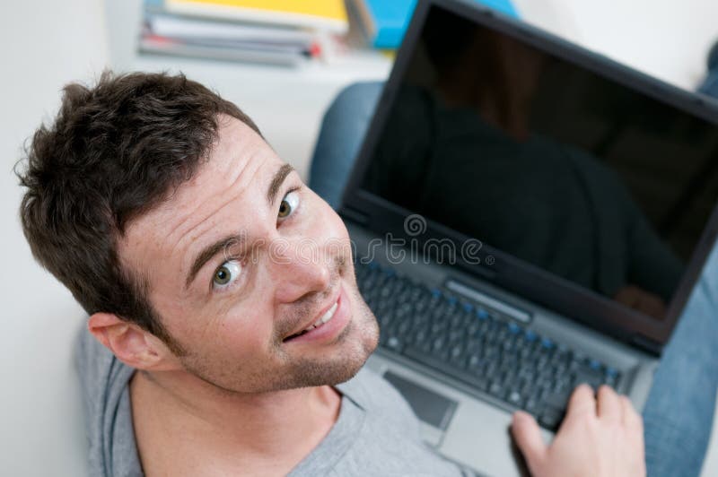 Mad programmer stock image. Image of male, disappointed - 4704335
