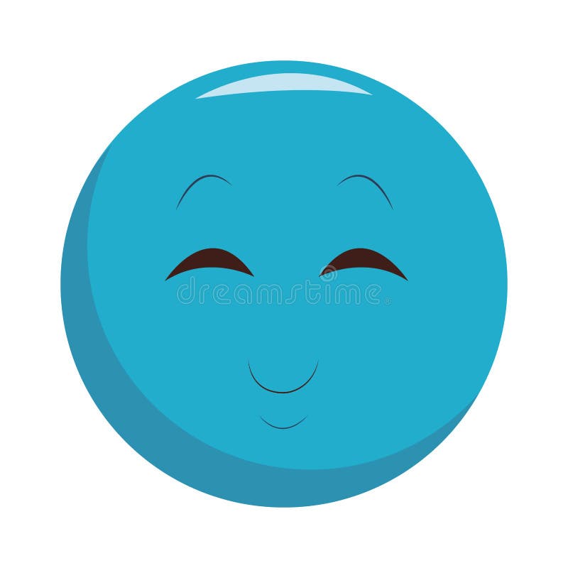 Smiling chat emoticon stock vector. Illustration of sticking - 126134707