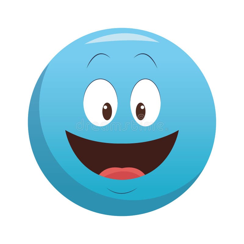 Smiling chat emoticon stock vector. Illustration of emoticon - 126134409