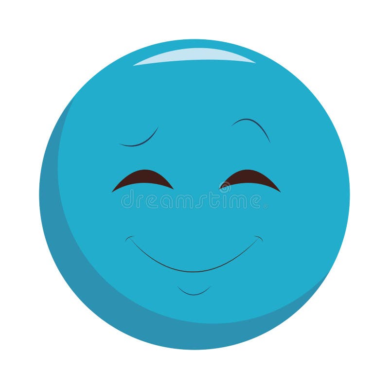 Smiling chat emoticon stock vector. Illustration of smiley - 126134695