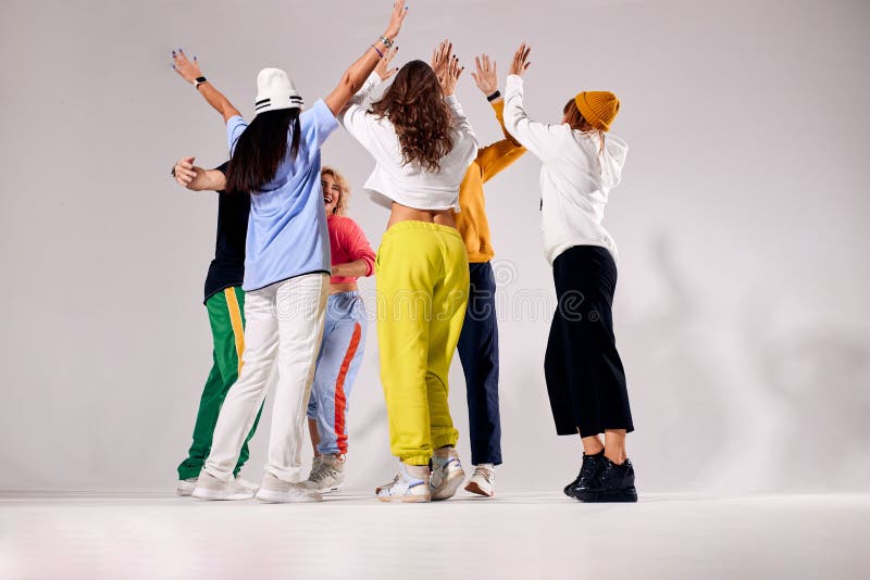 Cheerful Group of People Hanging after Performance Stock Photo - Image ...
