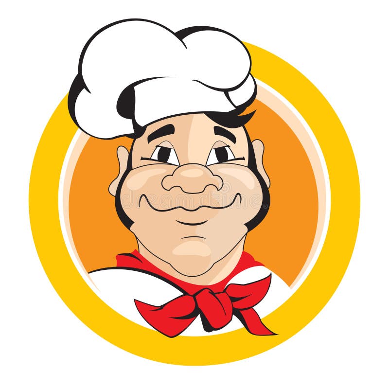 Smiling chef face stock vector. Illustration of culinary - 86473938