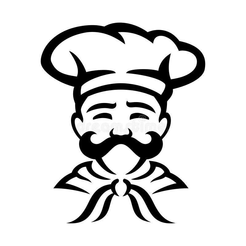 Smiling chef icon. stock vector. Illustration of symbol - 241935129