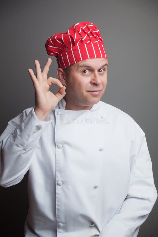 Smiling chef stock image. Image of positive, expression - 51853865