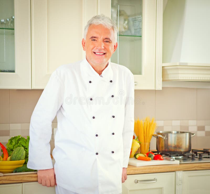 Smiling Chef stock photo. Image of white, chefs, happy - 30914992