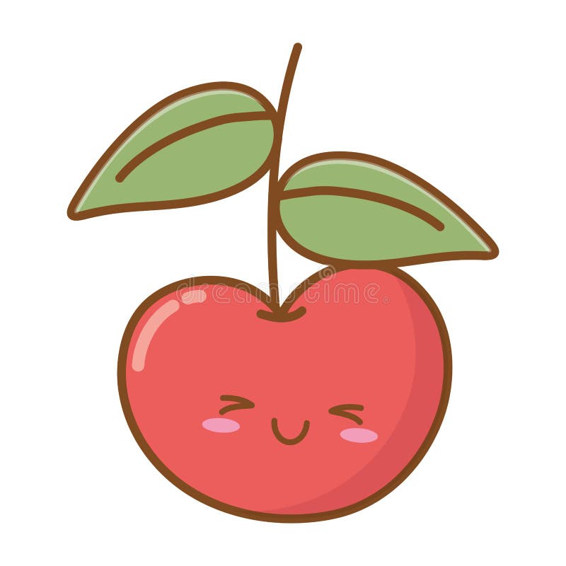 Smiling cherry icon stock vector. Illustration of cartoon - 145064564
