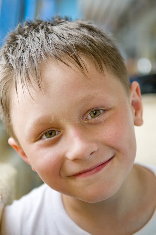 Smiling child stock image. Image of smile, blue, person - 10586031