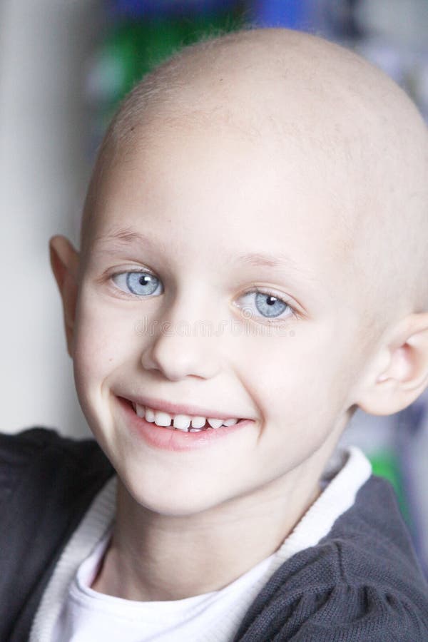 Smiling child with cancer stock photo. Image of healthcare - 18910696