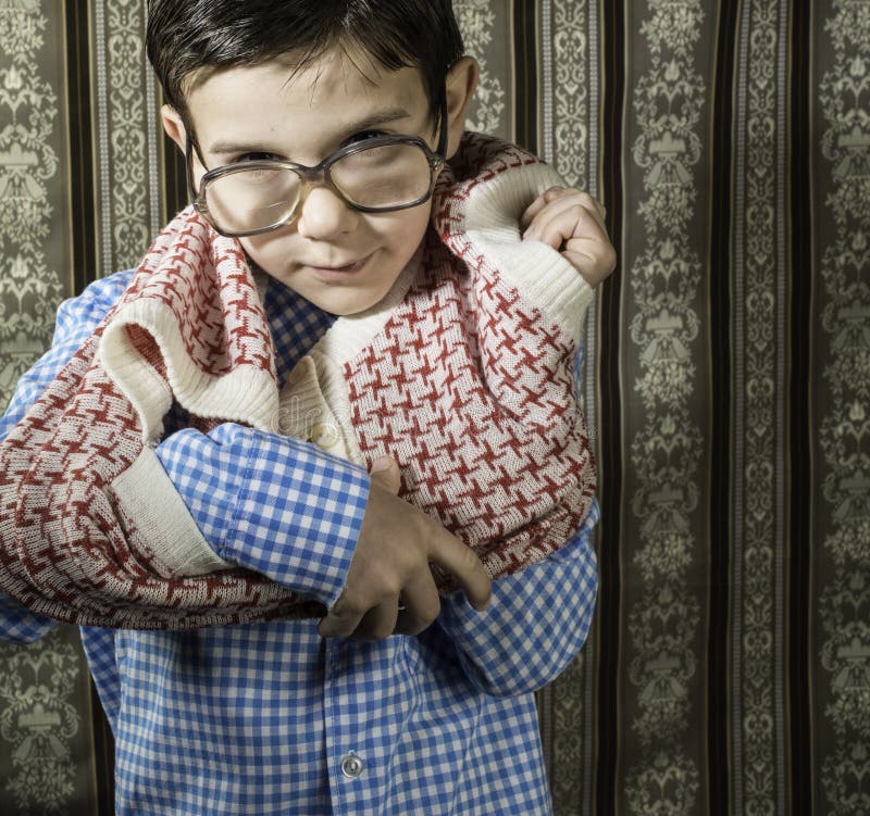Smiling Child Dress Vintage Clothes Stock Photo - Image of child, cute ...