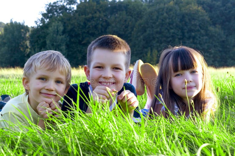Smiling children stock image. Image of eyes, girl, angle - 1305891