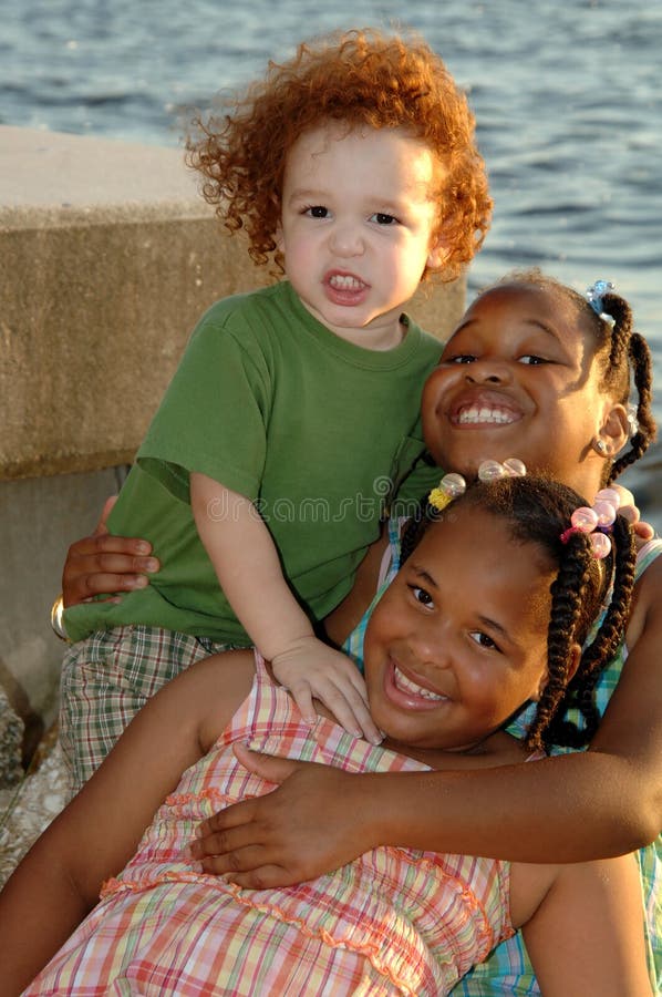 Smiling children stock image. Image of brother, outdoors - 3342497