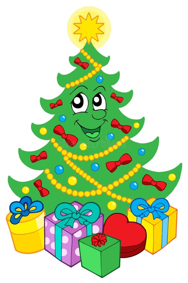 Smiling Christmas Tree 2 Vector Stock Vector - Illustration of design ...