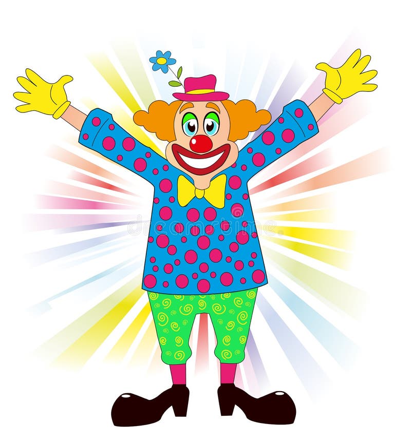 Clown abstract background stock illustration. Illustration of drawing ...