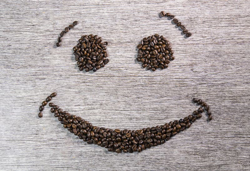 Smiling coffee beans stock photo. Image of background - 66393264