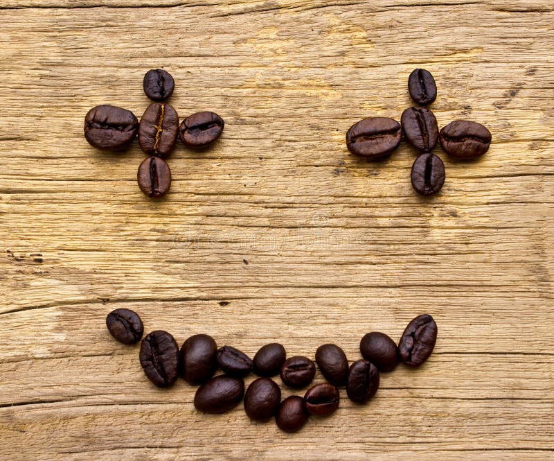 Smiling Coffee Beans stock image. Image of happy, texture - 35141463