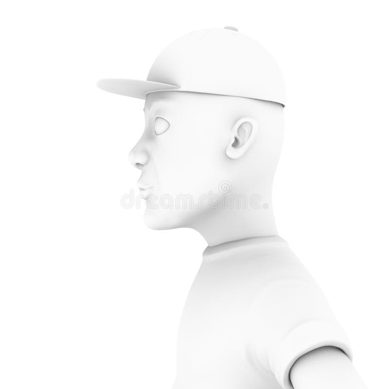 Smiling comic man stock illustration. Illustration of happy - 122096224