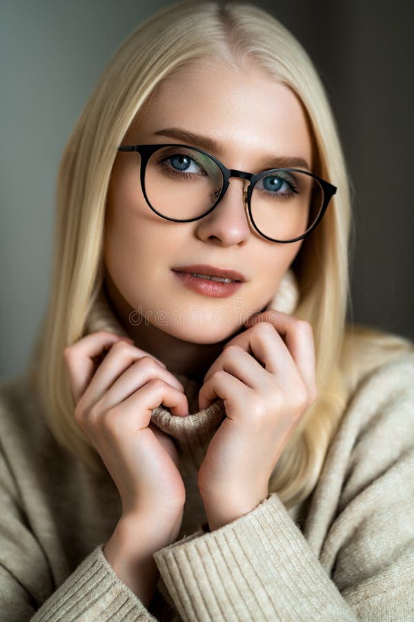 Smiling Confident Young Adult Blonde Businesswoman Manager Professional