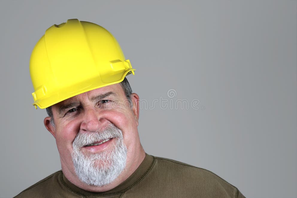 Smiling Construction Worker Stock Photo - Image of macho, husky: 19433582