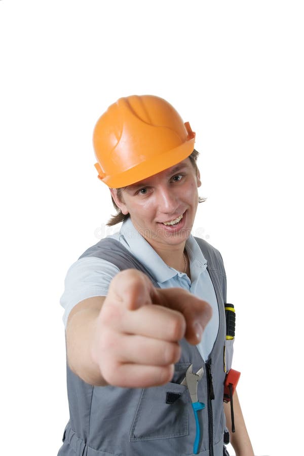 Friendly and Reliable Construction Worker Stock Image - Image of ...