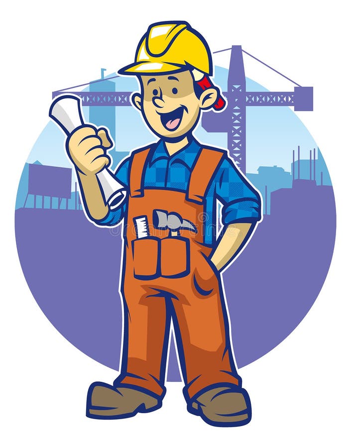 Hard construction hat stock vector. Illustration of image - 43080601