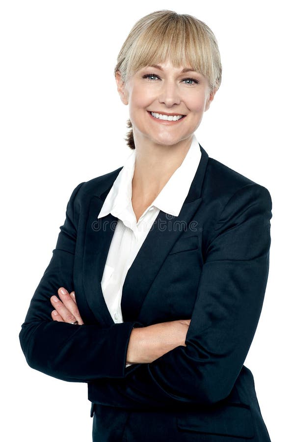 Smiling Corporate Lady in Her Office Stock Photo - Image of modern ...