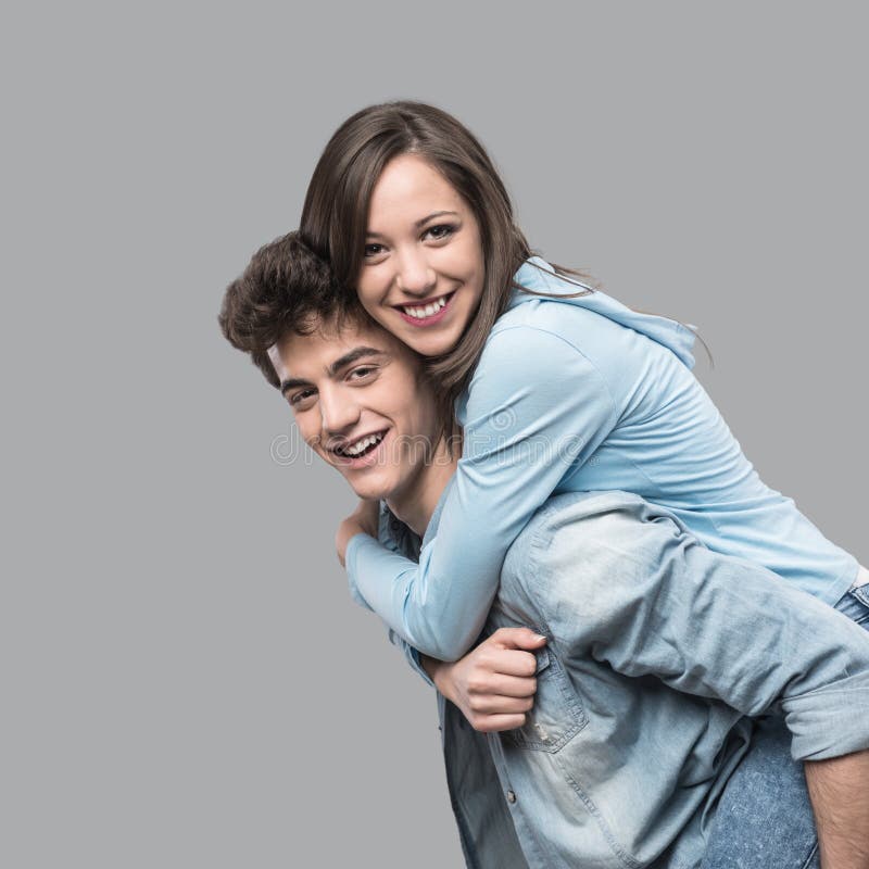 Smiling couple having fun stock image. Image of affinity - 51414317
