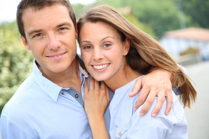 Smiling couple portrait stock image. Image of happy, beautiful - 32460221