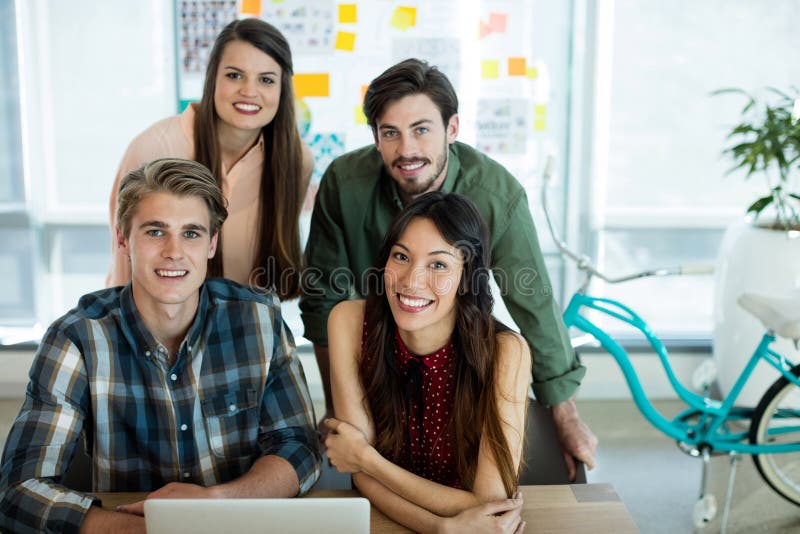 Bored Creative Business Team Attending a Meeting Stock Photo - Image of ...