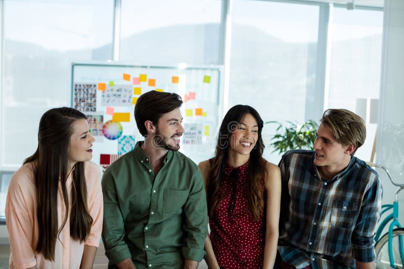 Bored Creative Business Team Attending a Meeting Stock Photo - Image of ...