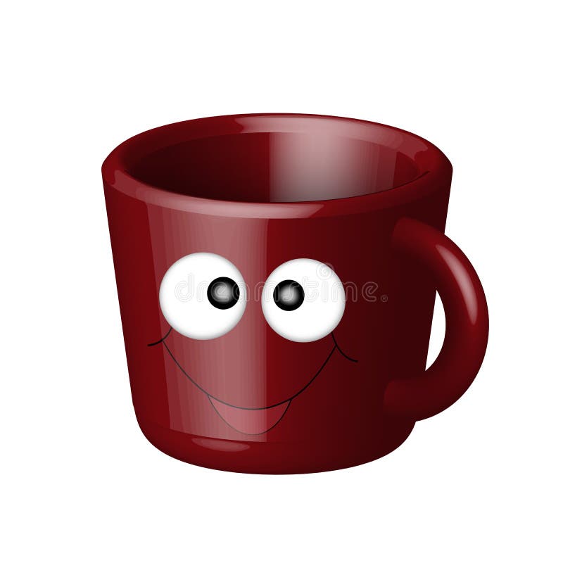 Smiling cup stock illustration. Illustration of cooking - 36068498