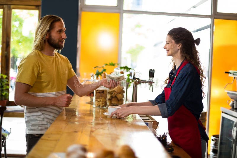 Smiling Customer Service Representatives with Head Stock Photo - Image ...