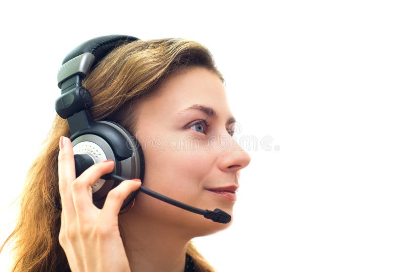 Smiling customer support stock image. Image of center - 10922207
