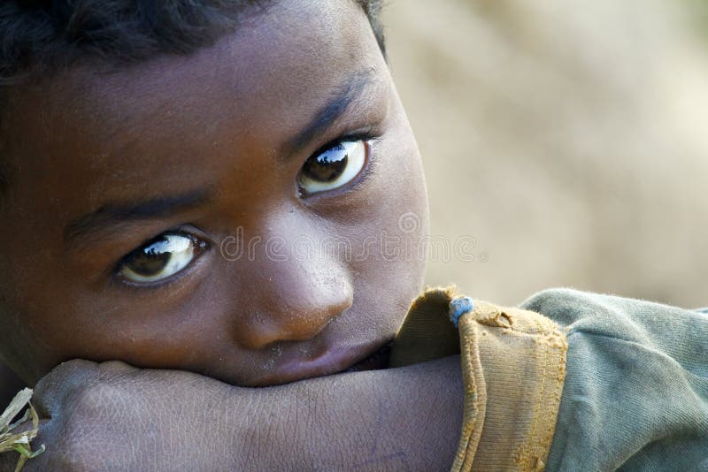 Smiling Cute African Boy with Beautiful Face Stock Image - Image of ...