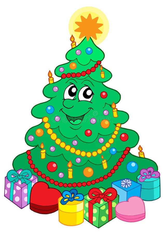 Smiling Christmas Tree 2 Vector Stock Vector - Illustration of design ...