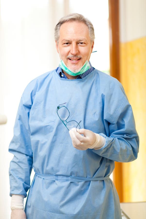 Smiling Dentist Portrait in His Studio Stock Photo - Image of health ...